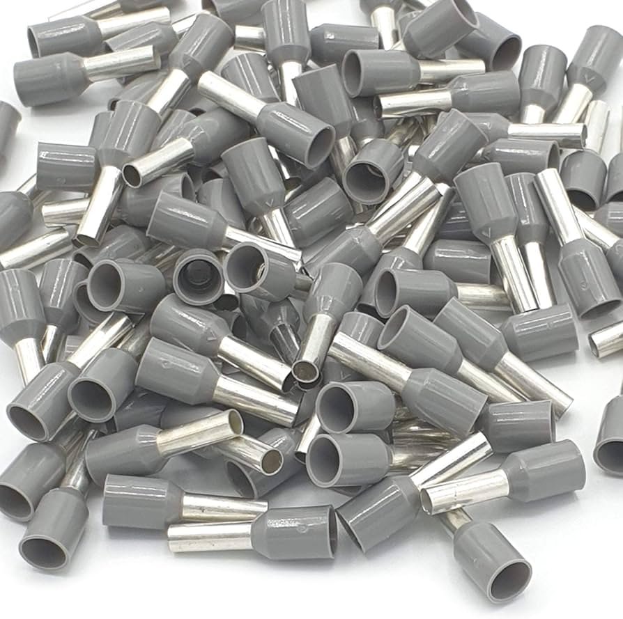 Bootlace Pins (Light Grey) 2.5mm2 8mm (10 Pcs)