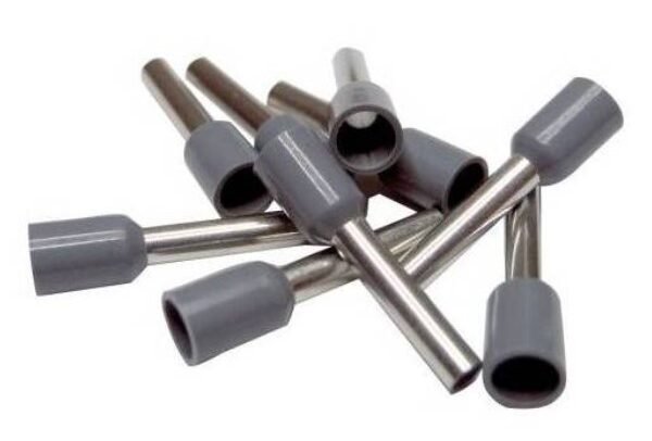 Bootlace Pins (Light Grey) 2.5mm2 8mm (10 Pcs)