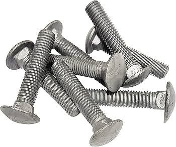 Hex Coach Bolt (Galvanized) M8x50mm (10 Pcs)